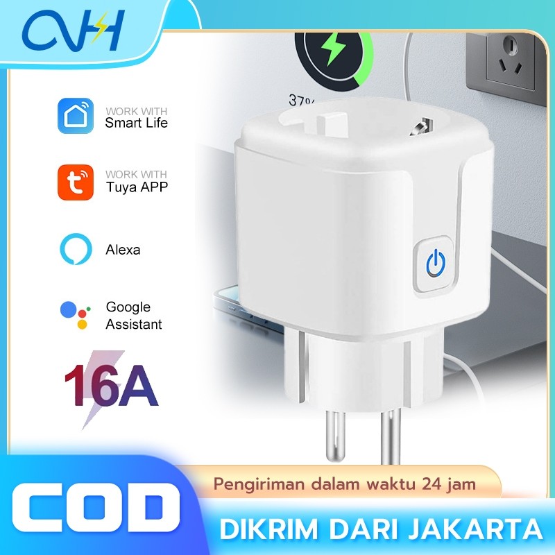 Jual WiFi Smart Plug 16A Wireless Saklar with Colokan Energy Monitoring ...
