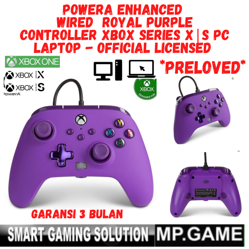 Jual PowerA Enhanced Wired Controller Royall Purple Xbox Series X/S ...