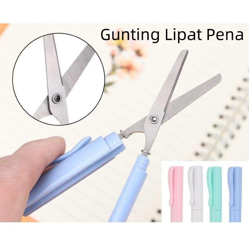 Jual Gunting Lipat Mini Pen Type Gunting Kecil Alat Tulis Kreatif ...