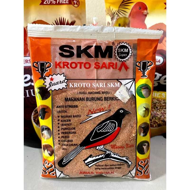 Jual Pakan Burung Skm Kroto Sari Voer Halus Lembut Makanan Murai Kacer ...