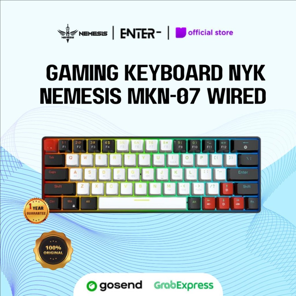 Jual Mechanical Gaming Keyboard NYK Nemesis MKN-07 Wired | Shopee Indonesia