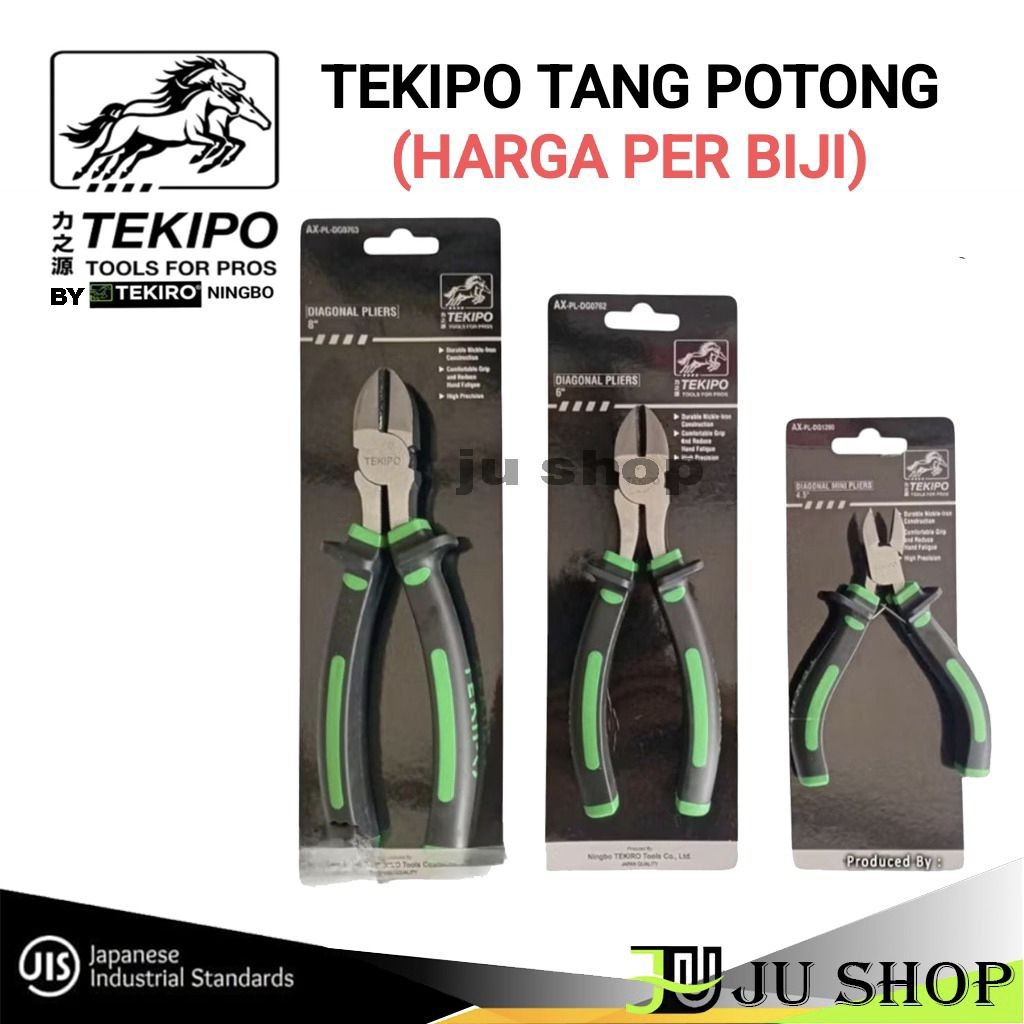 Jual (TEKIPO by Ningbo) tang POTONG 4,5"/6"/8" diagonal pliers kawat ...