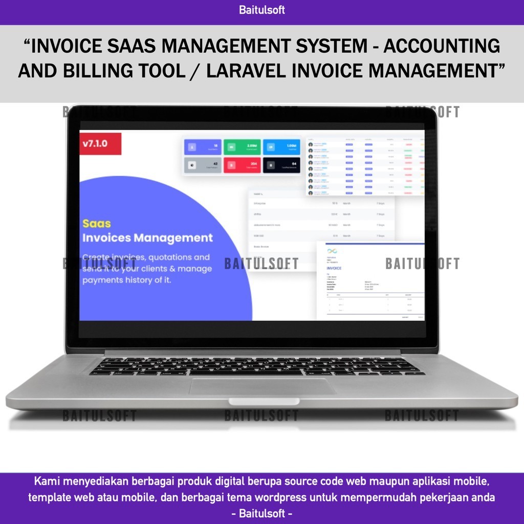 Jual SOURCE CODE APLIKASI WEB INVOICE SAAS MANAGEMENT SYSTEM ...