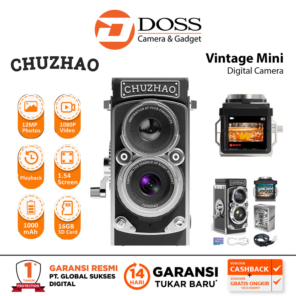 Jual Chuzhao Twin-Lens Reflex TLR Camera Vintage Mini Digital The ...