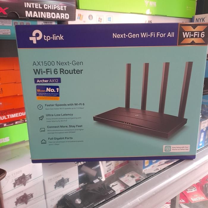 Jual TPLINK ARCHER AX12 AX1500 NEXT-GEN Wi-Fi 6 Router | Shopee Indonesia