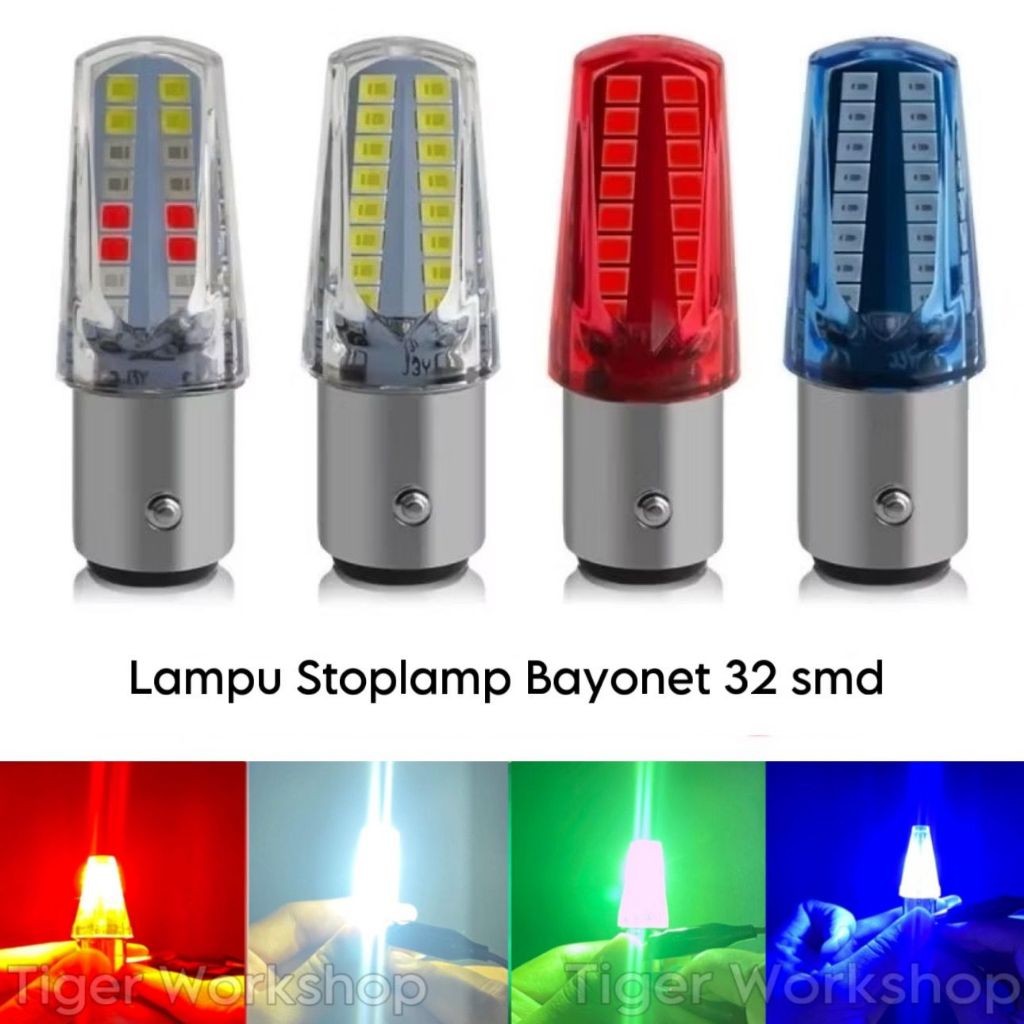 Jual Lampu Stop LED 32 SMD Model Cone Lampu Rem Belakang Dajjal Running ...