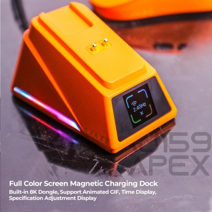 Jual Ajazz AJ159 APEX 8K Three Mode Wireless + Magnetic Charging Base Gaming Mouse - BLACK ...