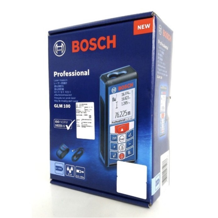 Jual Bosch GLM 100 Digital Measure Meteran Laser GLM100 Pengukur Jarak ...