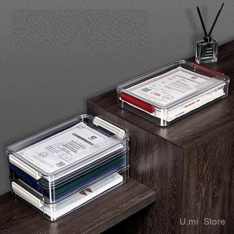 Jual 【U.mi store】Document Storage Tempat HVS Tempat Dokumen Estetik Box ...