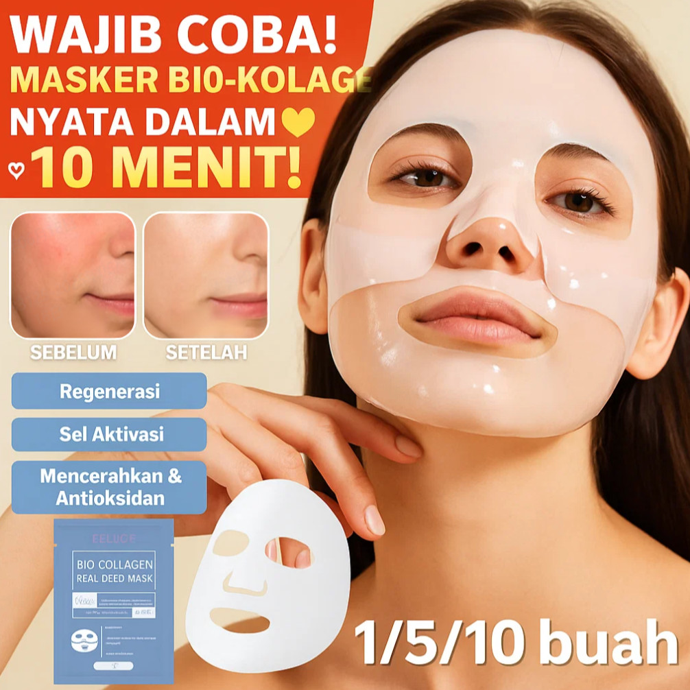 Jual ️Beli 3 Gratis 2/Kirim Dalam 24 Jam ️Collagen Mask/Masker ...