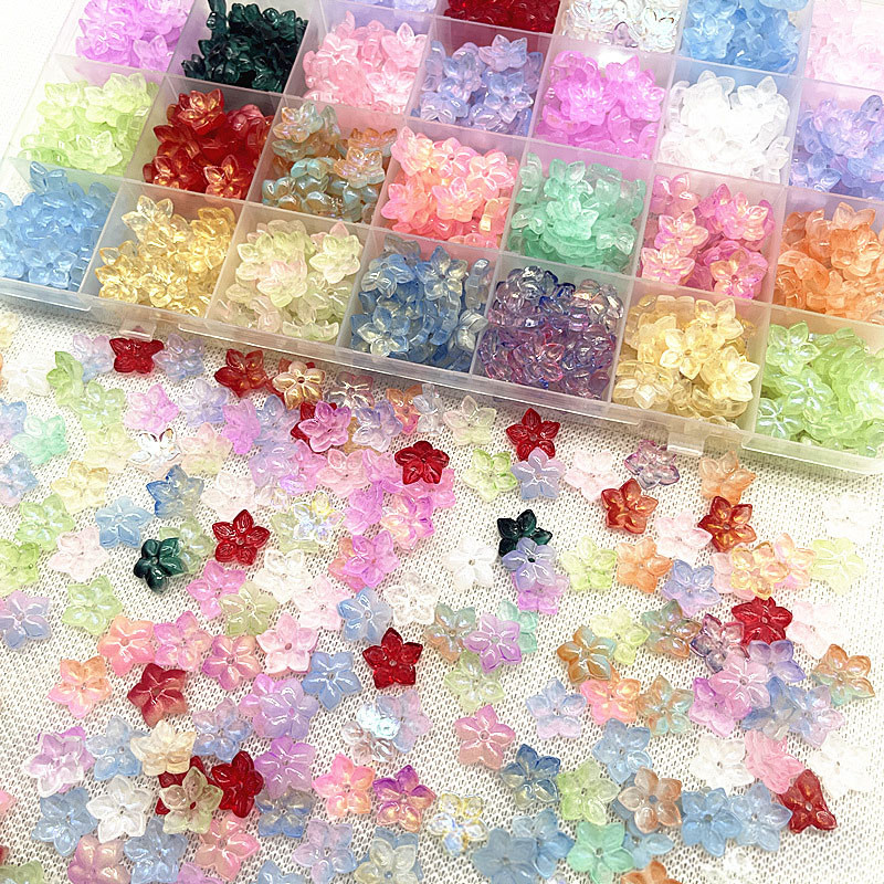 Jual 1 bag Manik-manik Kaca Genuine Glass Beads - KELOPAK BUNGA BINTANG ...
