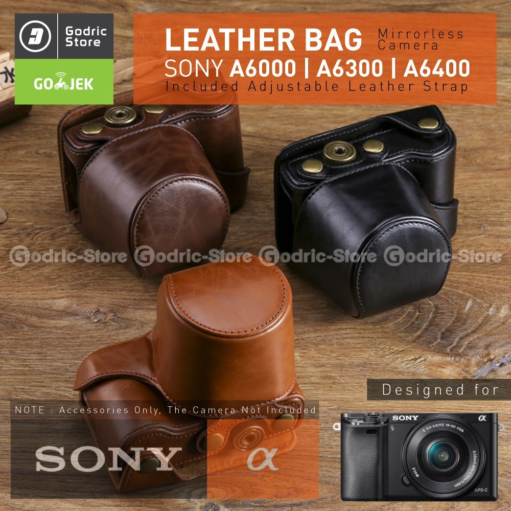 Jual Sony Alpha A6000 / A6300 / A6400 Leather Bag / Case / Tas Kamera ...