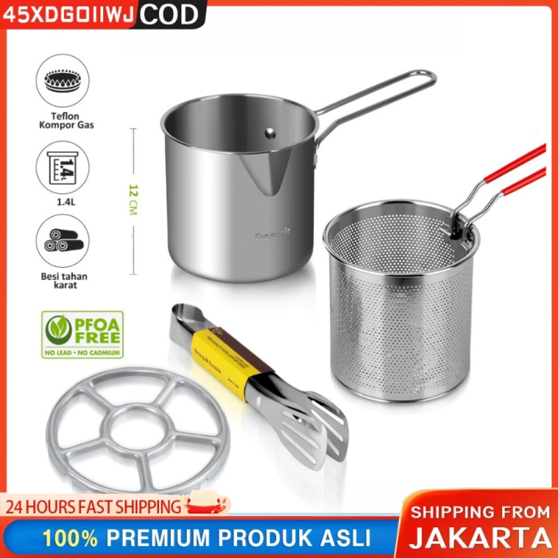 Jual Exclusive Freemir Panci Deep Fry 12 CM Saringan Stainless Steel ...