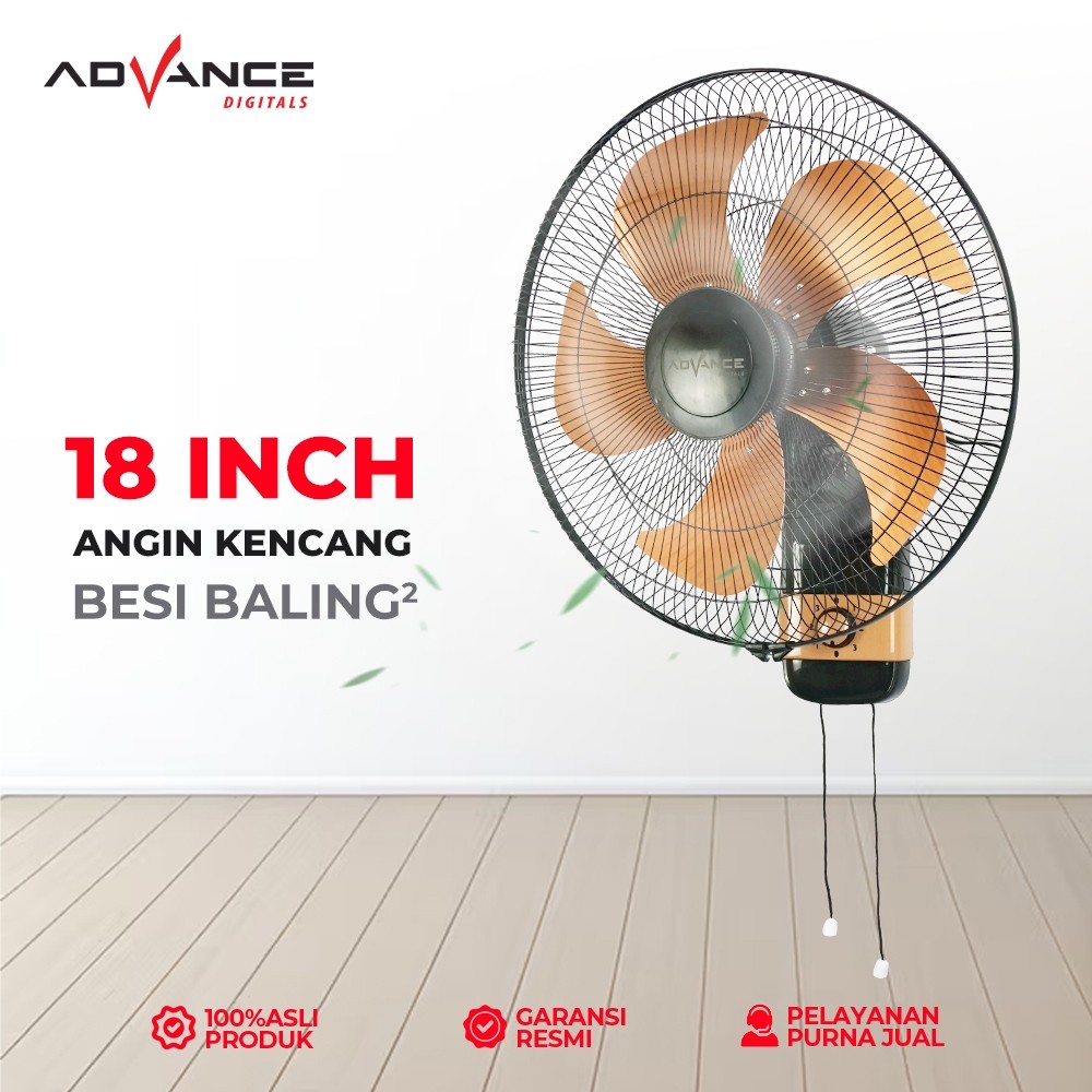 Jual Advance WF-1835 18 inch Kipas Angin Dinding Besi Tali Tarik Wall ...