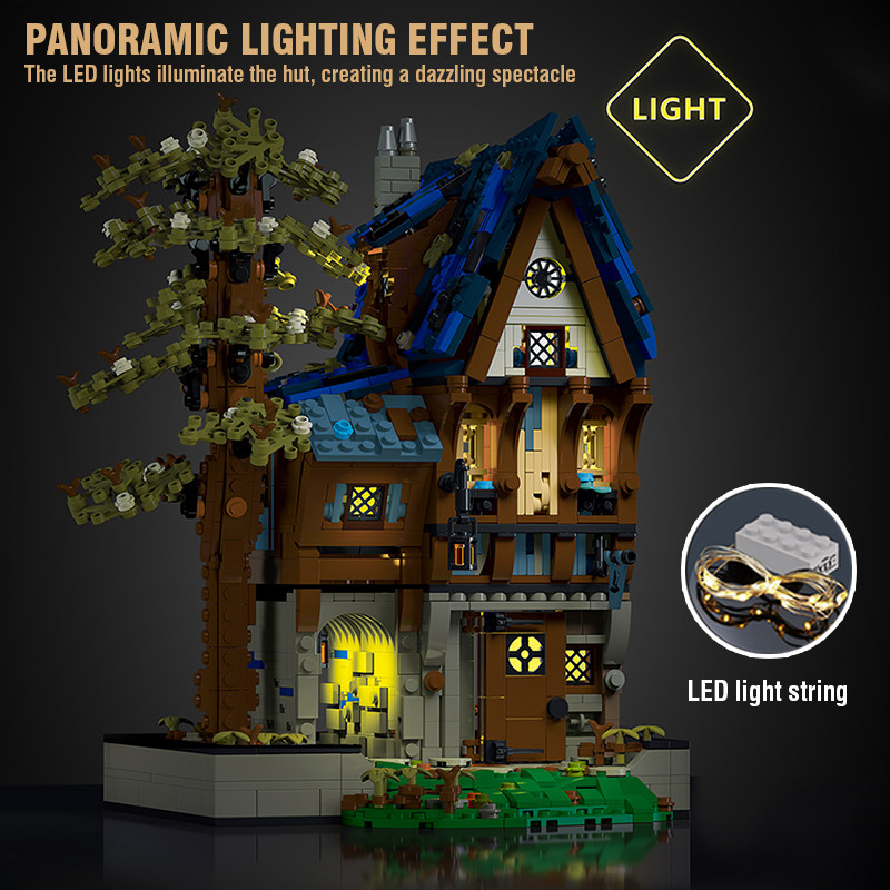 Jual Middle Age Building Block Medieval Blacksmith Shop Wooden House ...