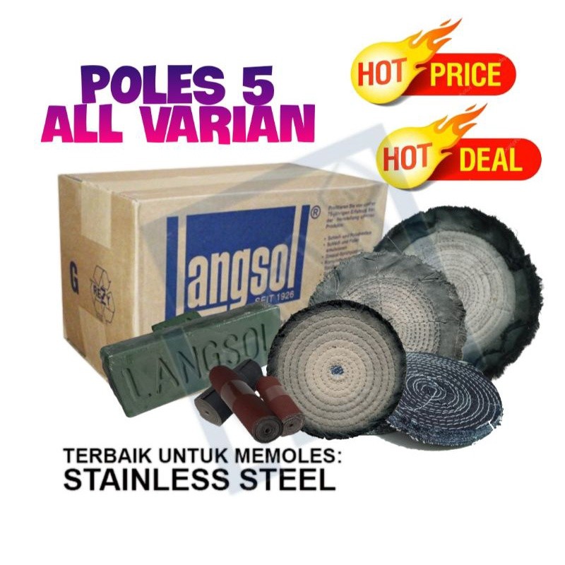 Jual Paket Poles 5 - Langsol, Kain Poles, Amplas Grit #180,600,400 ...