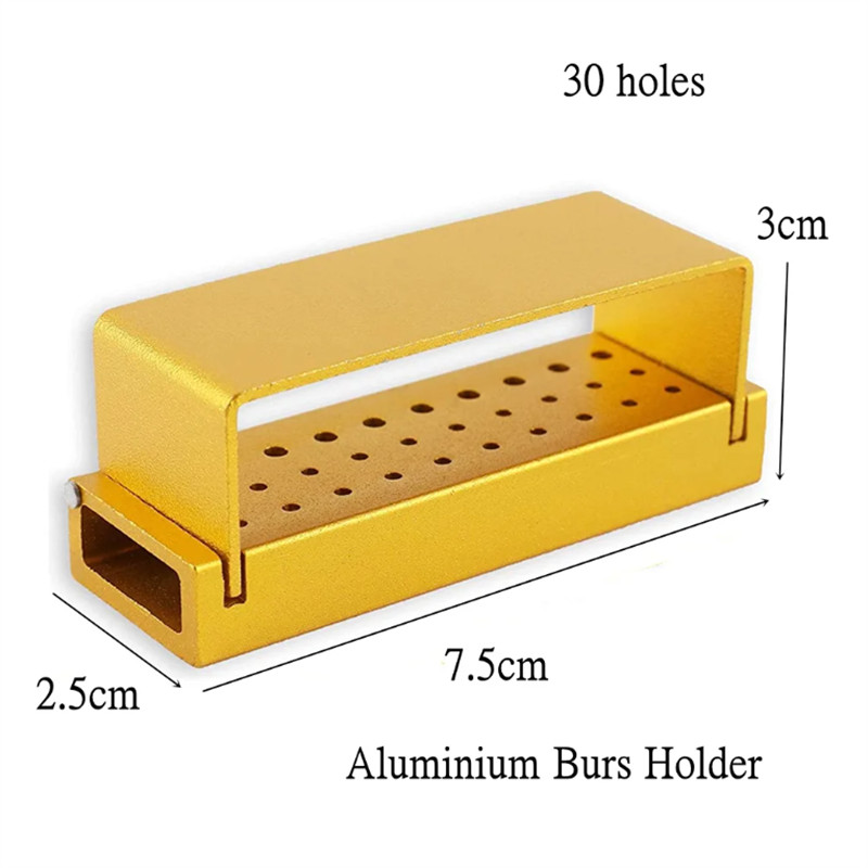 Jual 30pcs/set Dental Bur Diamond High Speed isi 30 Burs Tempat Kotak Logam Bur Gigi Holder ...