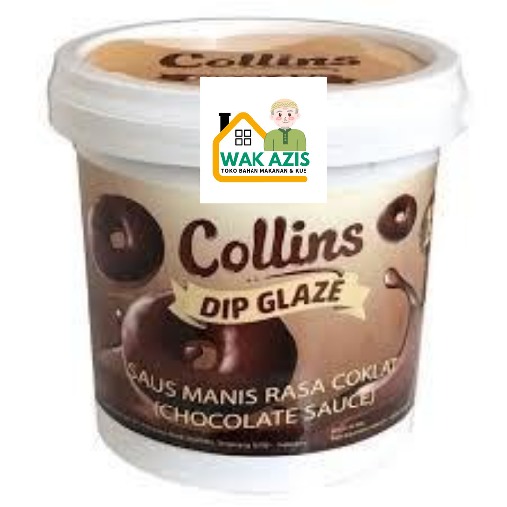 Jual Collins Dip Glaze Chocolate 1 KG - Collin Cokelat Pasta Coklat ...