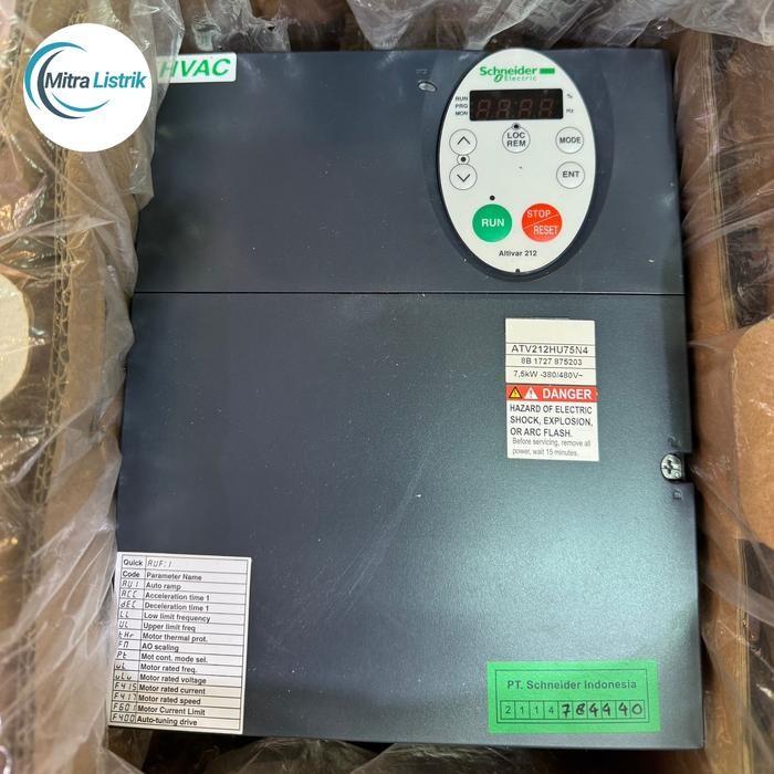 Jual INVERTER ATV212HU75N4 7.5KW 10HP 3PHASE 380-480V SCHNEIDER ...