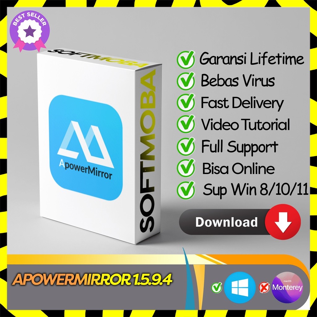 Jual Software Mirroring Hp Ke Pc/Laptop ApowerMirror for Win Terbaru Full Version | Shopee Indonesia