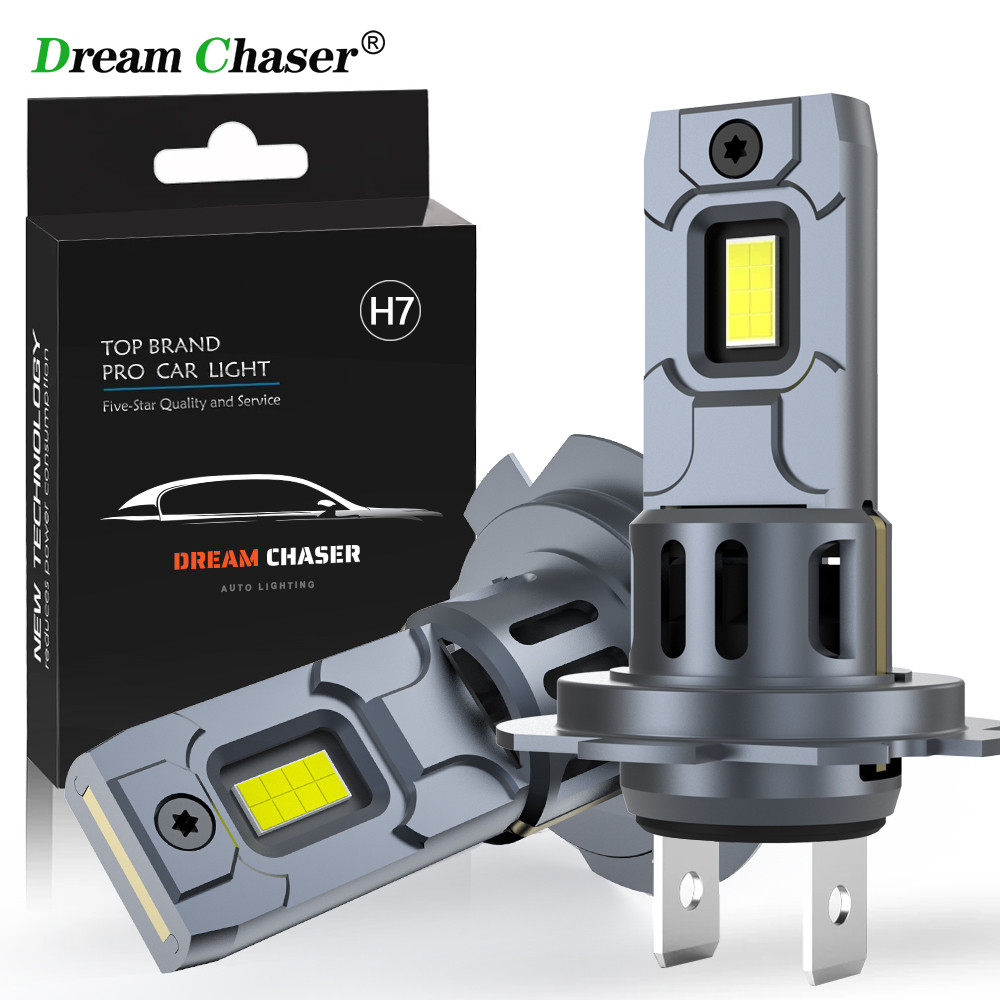 Jual Dream Chaser 20000LM Mini H7 LED Headlight Bulb Wireless 120W CSP ...