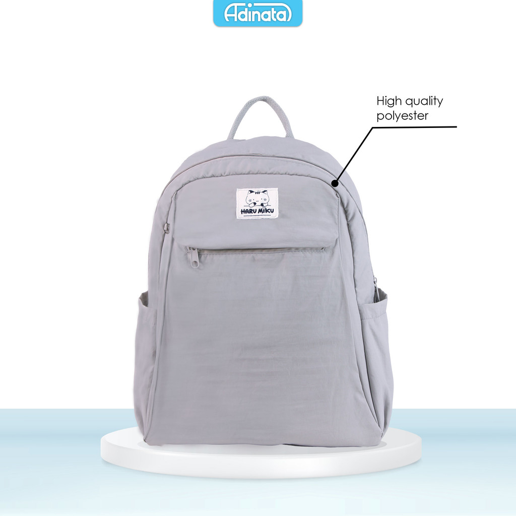 Jual Haru Miku Gangnam Backpack XL 2552-8234 Grey / Tas Ransel / Ransel ...
