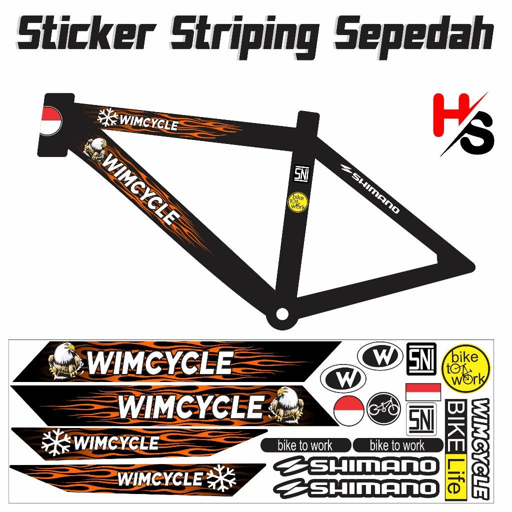 Jual STIKER VARIASI STICKER STRIPING SEPEDAH MOTIF LIS VARIASI TERBARU ...