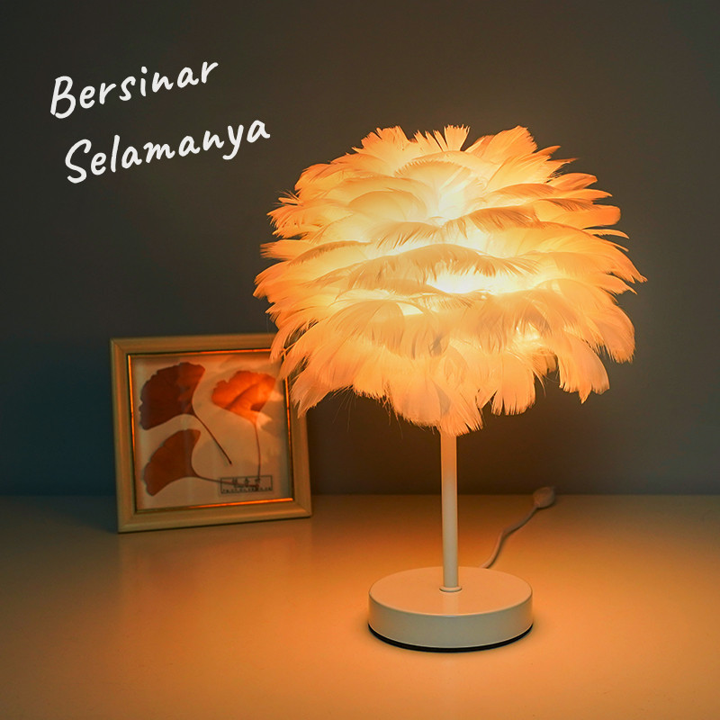 Jual Lampu Tidur Bulu Estetik LED USB Port - Pencahayaan Temaram untuk ...