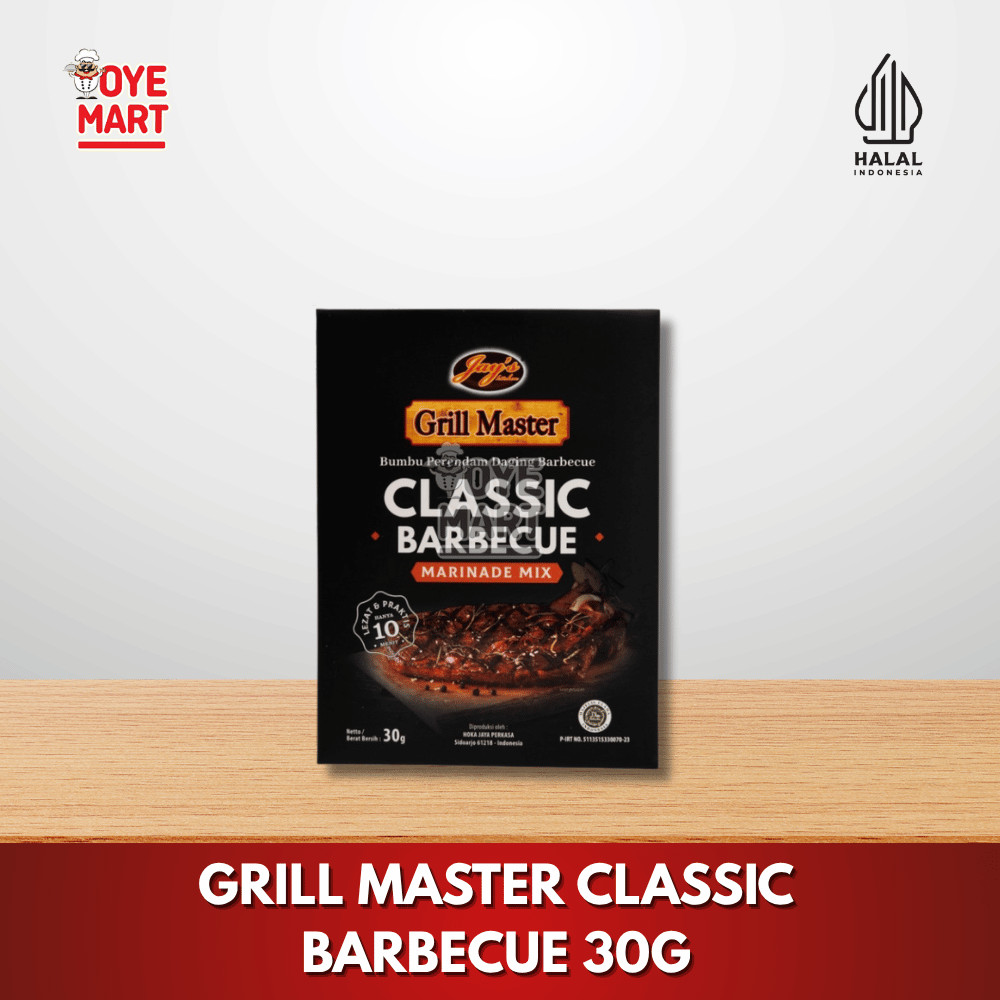 Jual GRILL MASTER CLASSIC BARBECUE 30G / BUMBU MARINASI BARBEQUE / BBQ ...