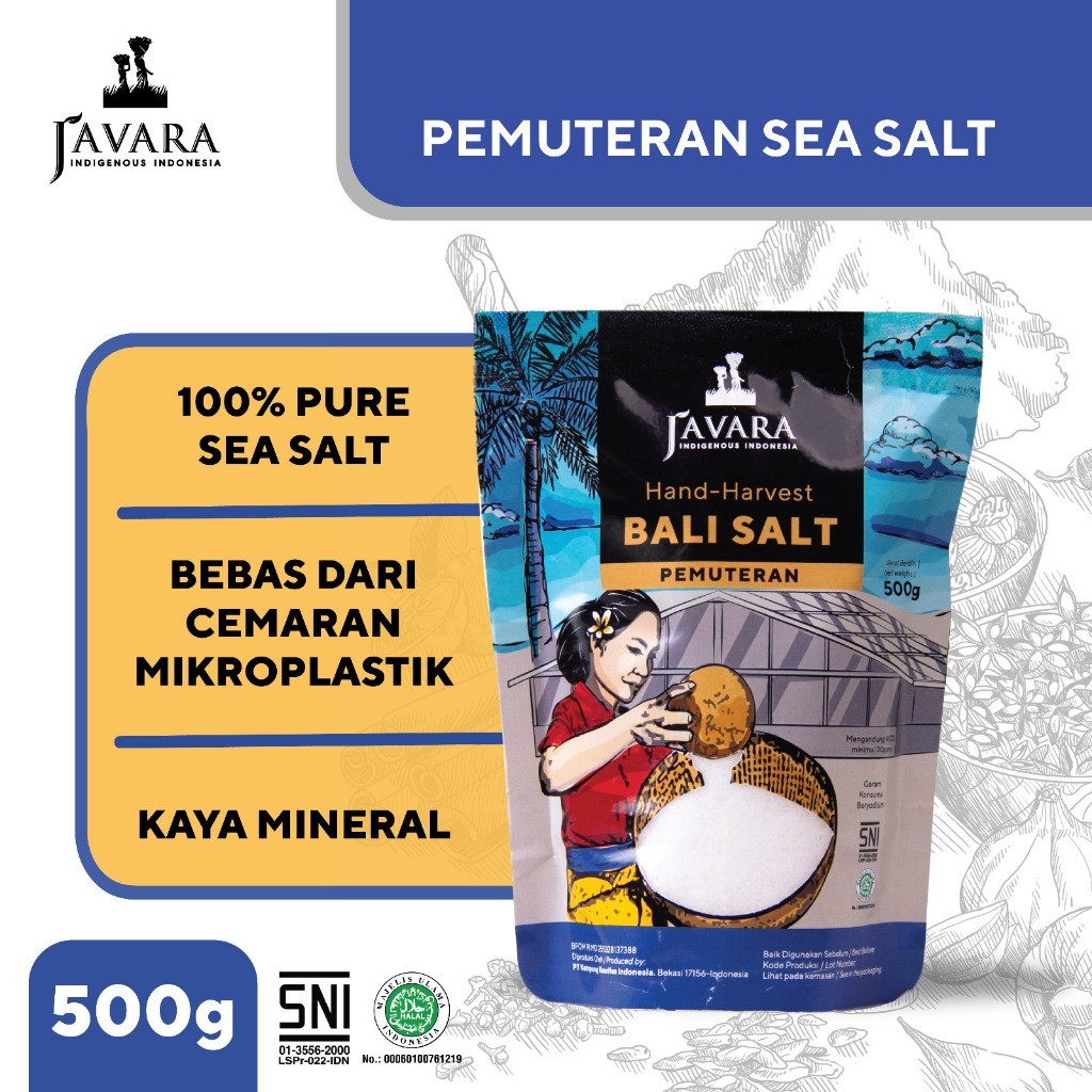 Jual Javara Pemuteran Sea Salt Garam Laut Pemuteran 500 g - Garam Laut ...