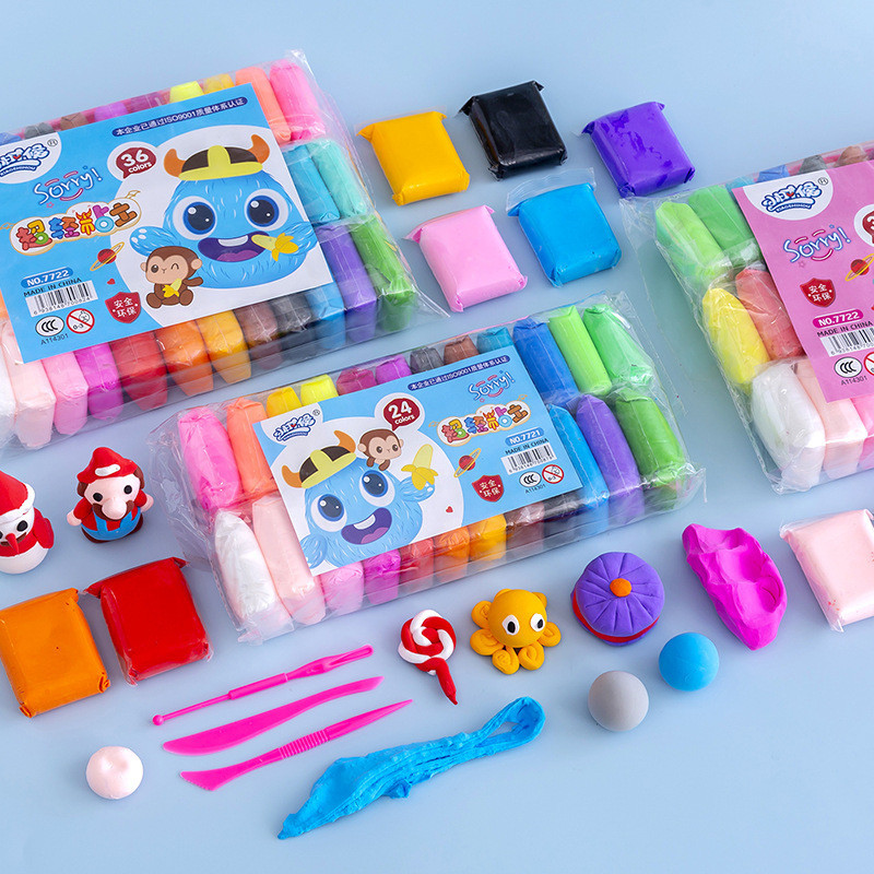 Jual CLAY MAINAN ANAK ISI 12WARNA / CLAY POLYMER ISI 12PCS / MAINAN ...