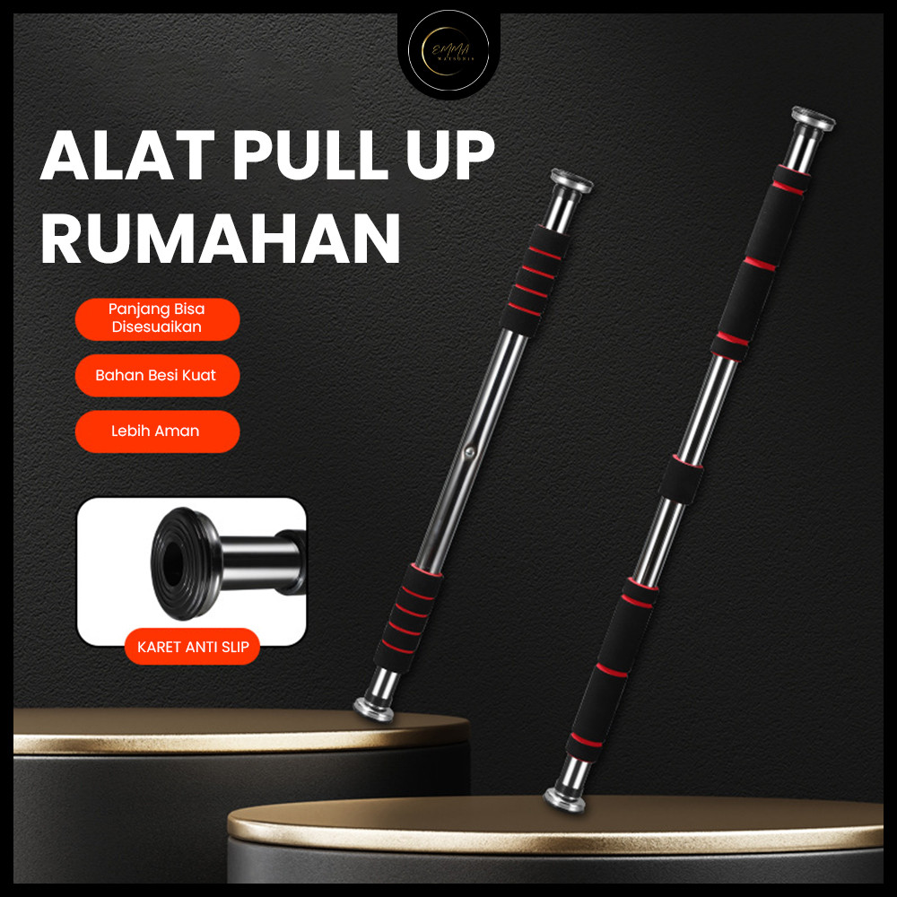 Jual EM Pull up bar dinding pintu door chinning alatuntuk fitness 60 ...