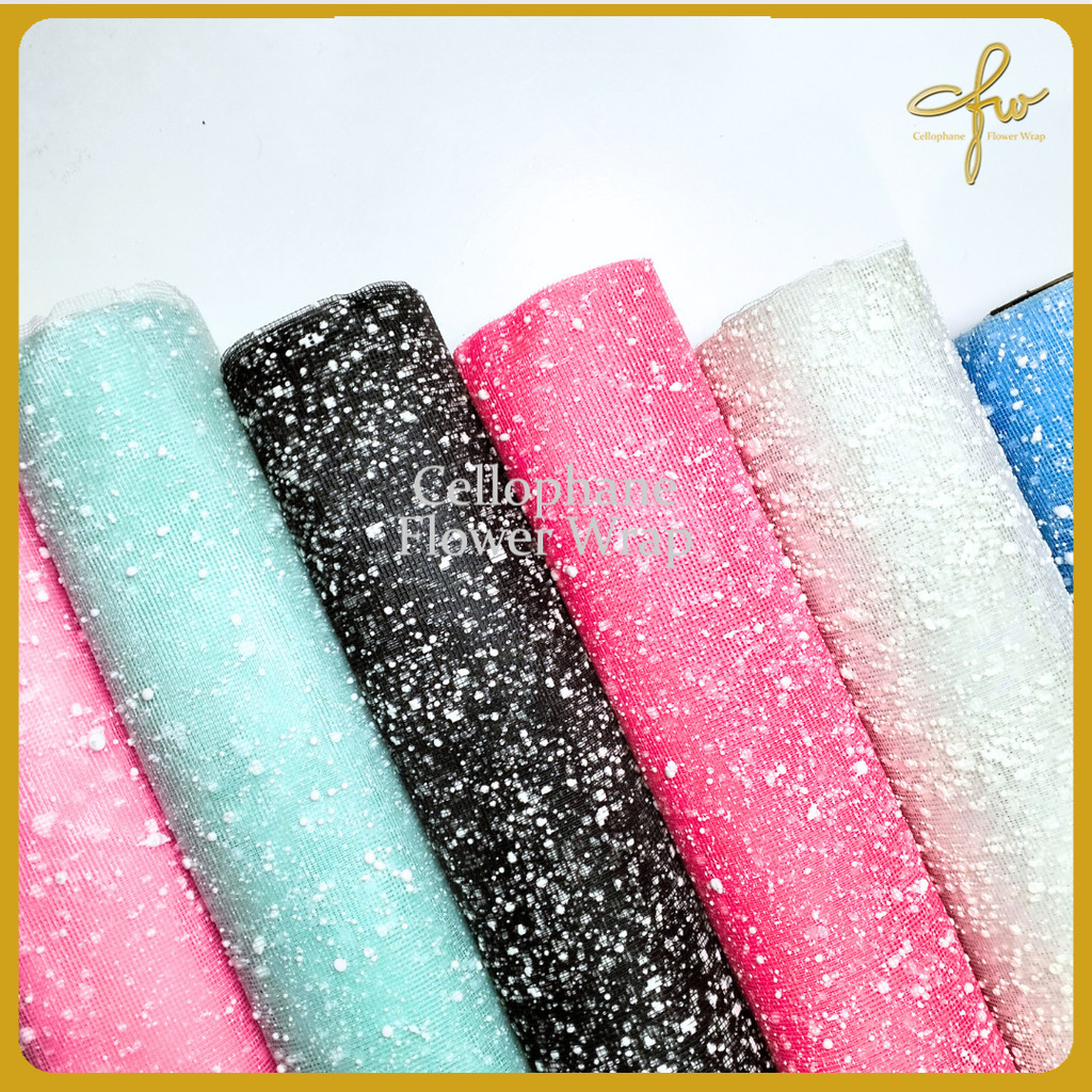 Jual ( ROLL ) Kertas Buket Tile Salju - 50 CM X 4 YARD | Shopee Indonesia