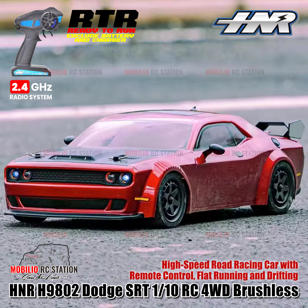Jual HNR H9802 Panther Dodge SRT 1/10 RC 4WD Brushless High-Speed Road ...