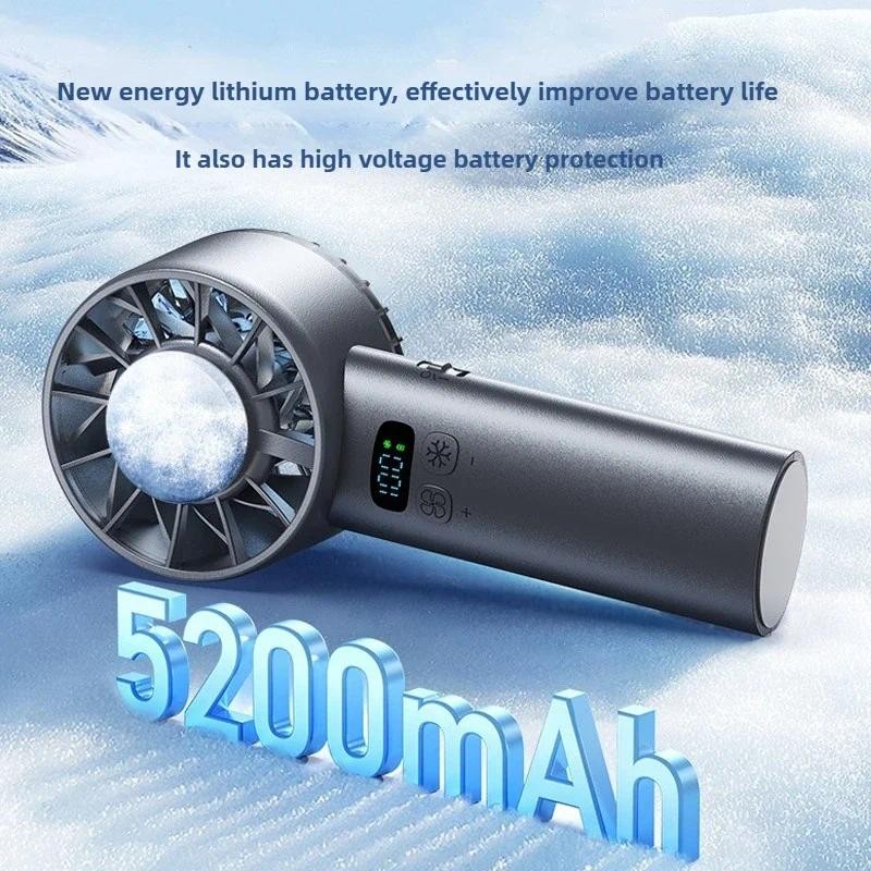 Jual Xiaomi 5200mah Handheld Fan Electric Hand Fans Ice Compress High ...