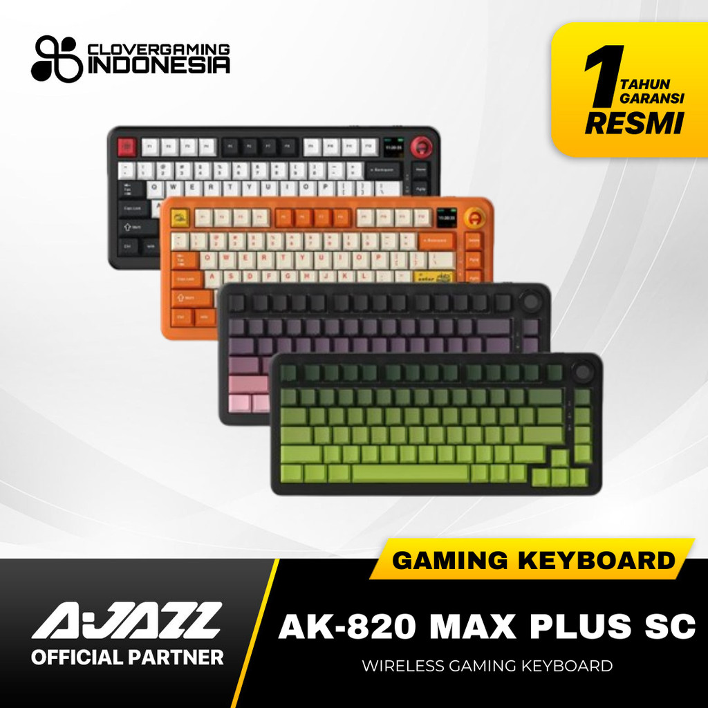 Jual Ajazz AK820 AK-820 MAX PLUS SC Wireless Mechanical Gaming Keyboard ...
