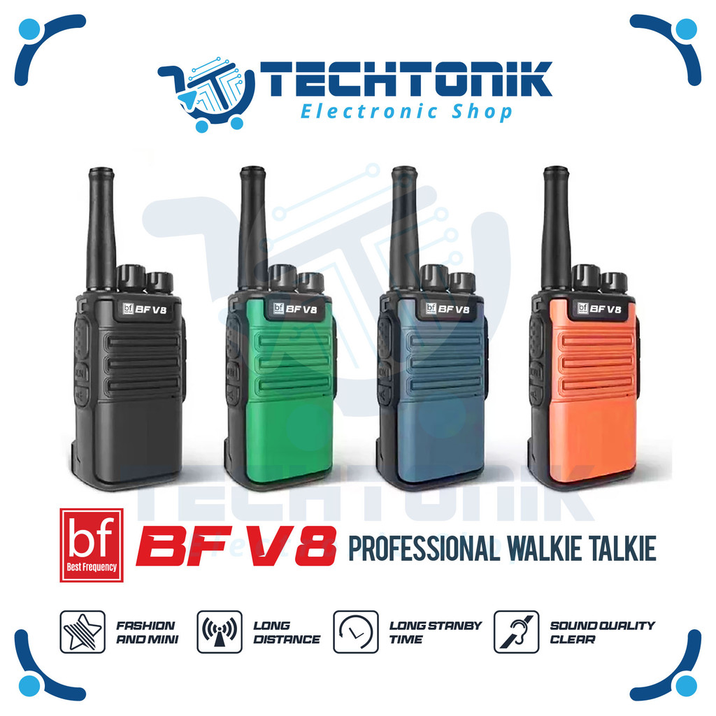 Jual Walkie Talkie V8 Intercom Uhf Vhf Two Way Radio Handheld Handy Talkie BERGARANSI RESMI ...