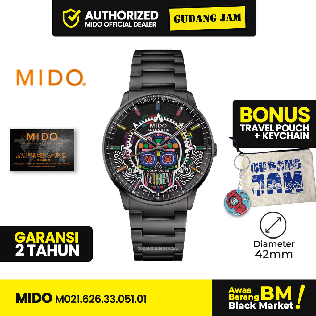 Jual Mido Pria Commander Círculo de Luz M021.626.33.051.01 Limited ...