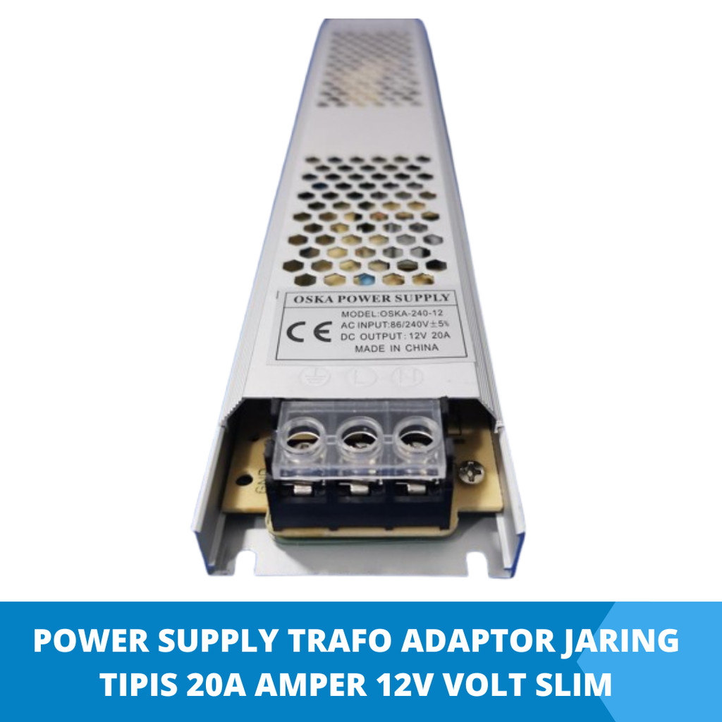 Jual Power Suply Supply Trafo Adaptor Jaring Tipis 20A Amper 12V Volt ...