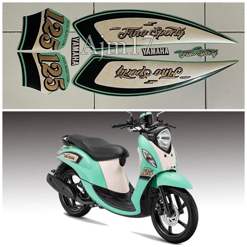 Jual Stiker Striping Motor Yamaha Fino FI 125 2021 2022 2023 Hijau ...