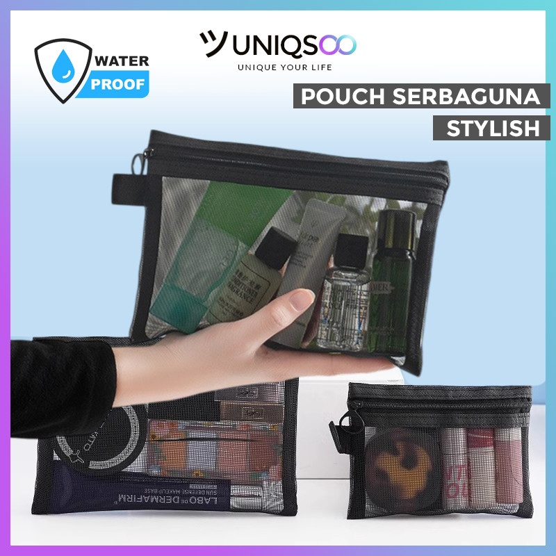 Jual UNIQSOO Pouch Transparan Kosmetik Waterproof Tas Organizer Makeup ...