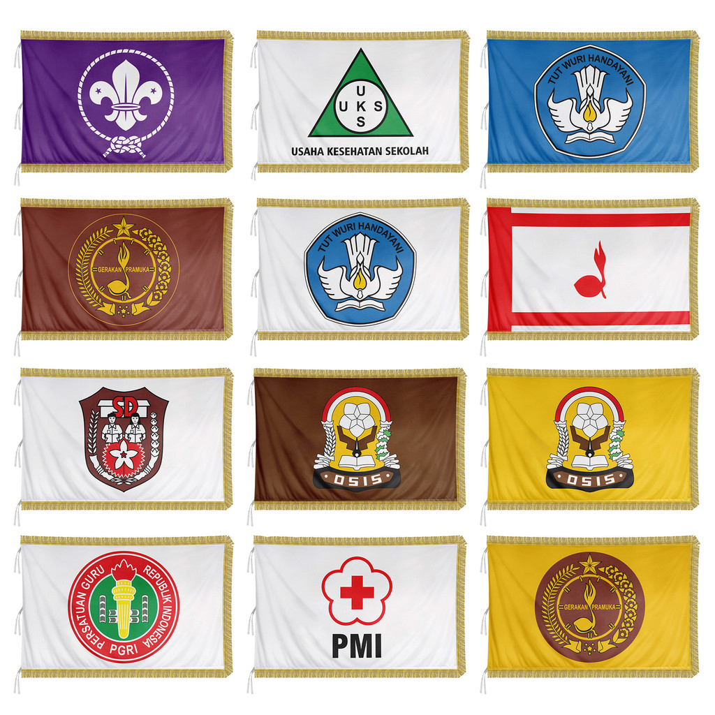 Jual Nazhifa Printing - Bendera Sekolah Ruangan SD, SMP, SMA / SMK ...