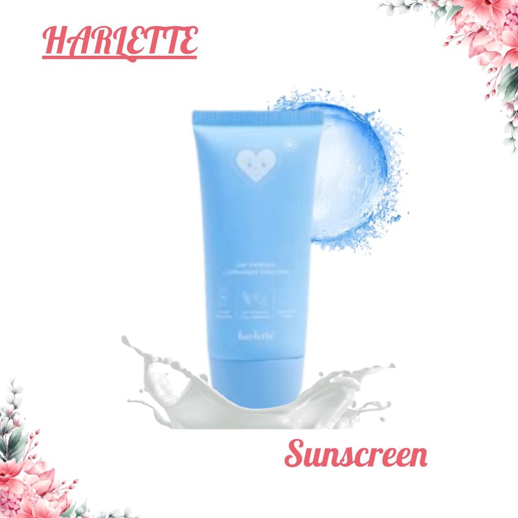 Jual Harlette Oat Probiotic Sunscreen SPF 50 PA++++ | Sensitive, Acne ...