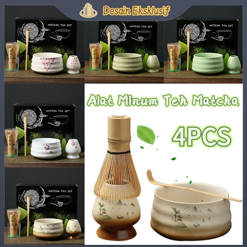 Jual 4PCS Set Hadiah Tradisional Matcha Jepang/Alat Matcha Making Set ...