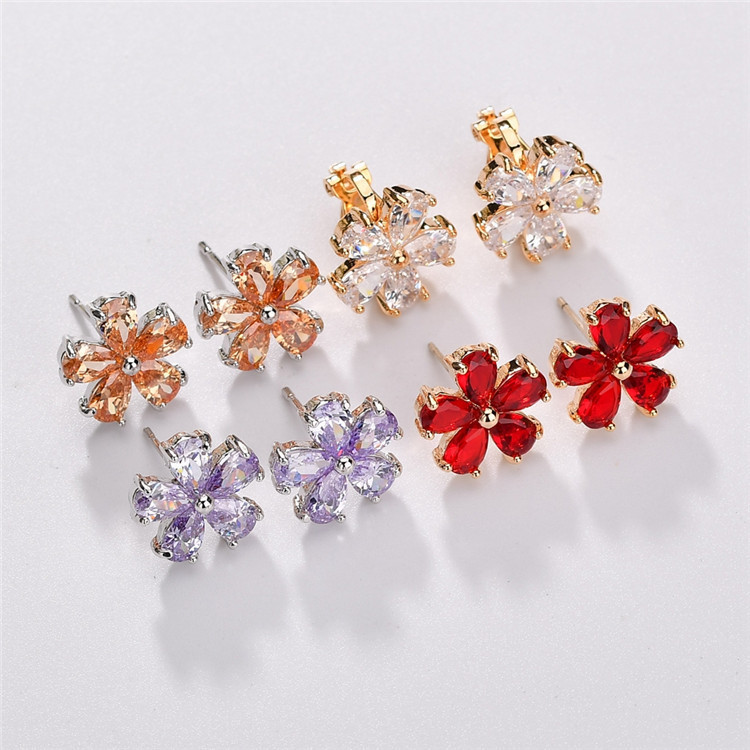 Jual Anting Tusuk Titanium Wanita Aesthetic Model Bunga Cantik Gaya ...