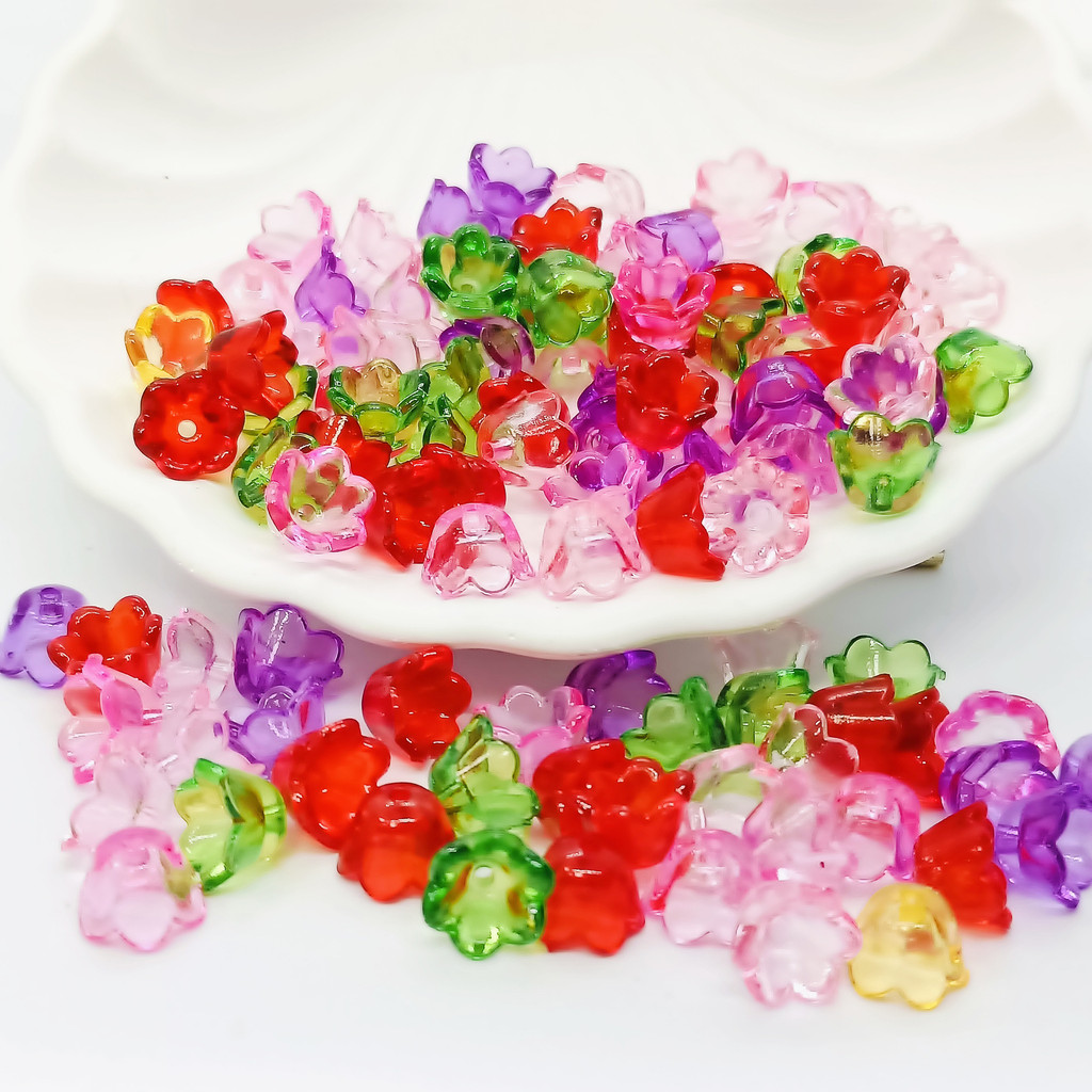 Jual 10 gr Manik-manik Clear Transparent - Kelopak Mangkok Tulip Lebar | Shopee Indonesia