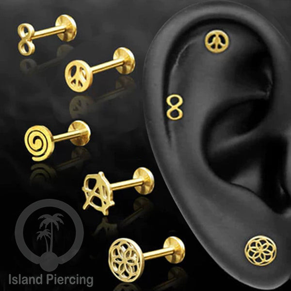 Jual Labret Jewelry Tindik Piercing Stainless untuk anting Helix ...