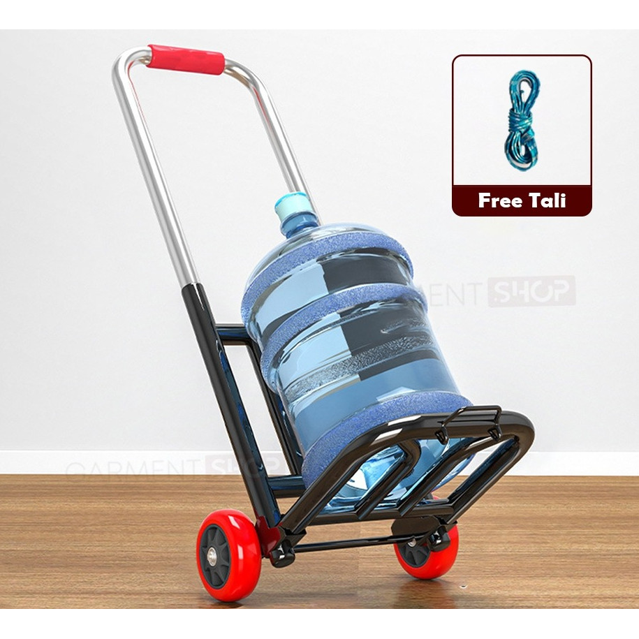 Jual Troli Lipat Besi Trolley Tarik Dorong Aqua Galon Dorongan ...