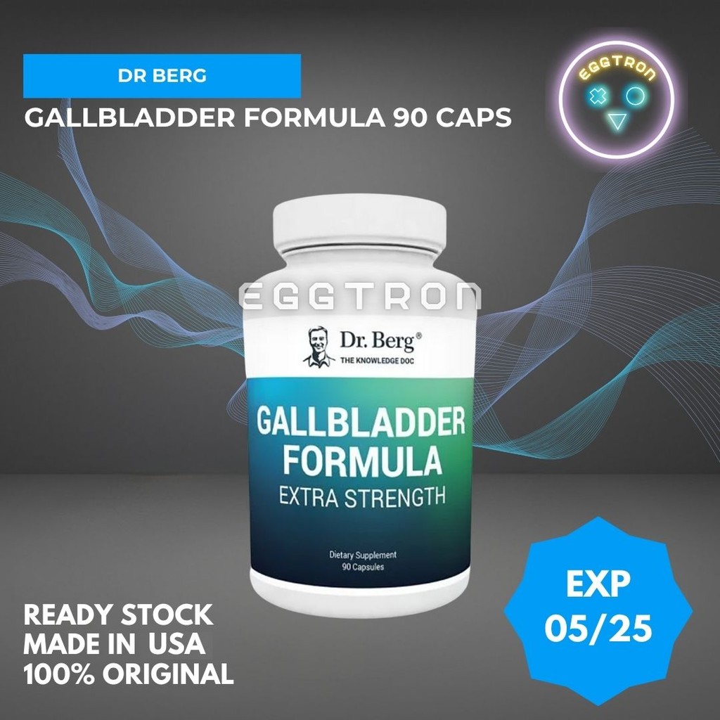 Jual Dr Berg's Gallbladder Formula, 90 kapsul Ox bile salts Pancreatin ...