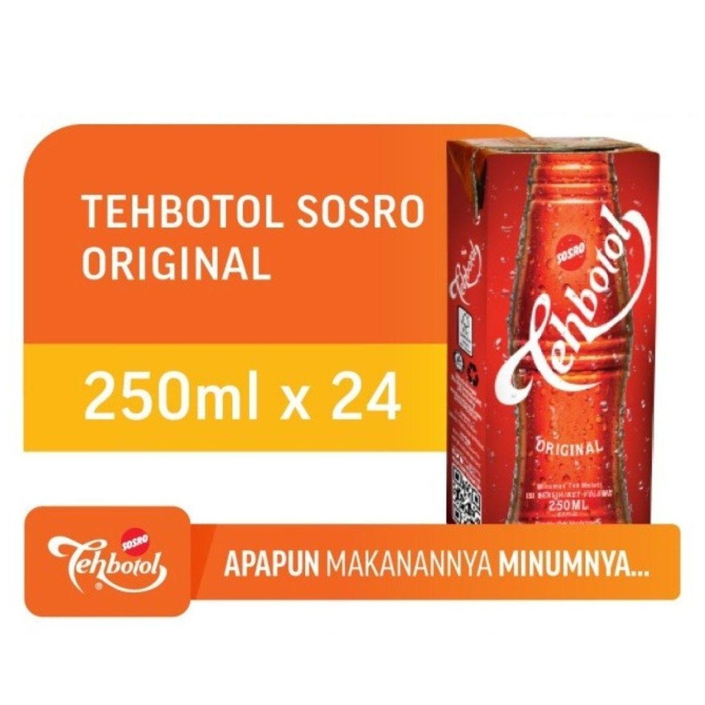 Jual Teh Botol Sosro Kotak 250 ml. 1 Dus isi 24 pcs. | Shopee Indonesia
